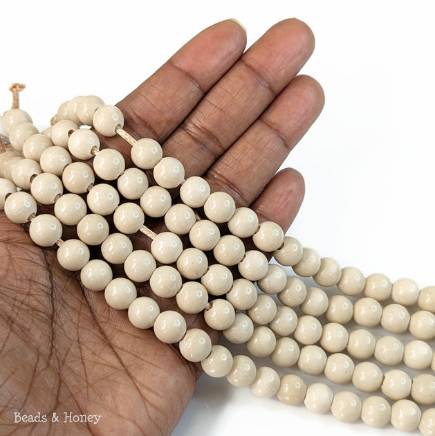Dakota Stones River Stone Large Hole Beads Round 8mm (8-Inch Strand ...