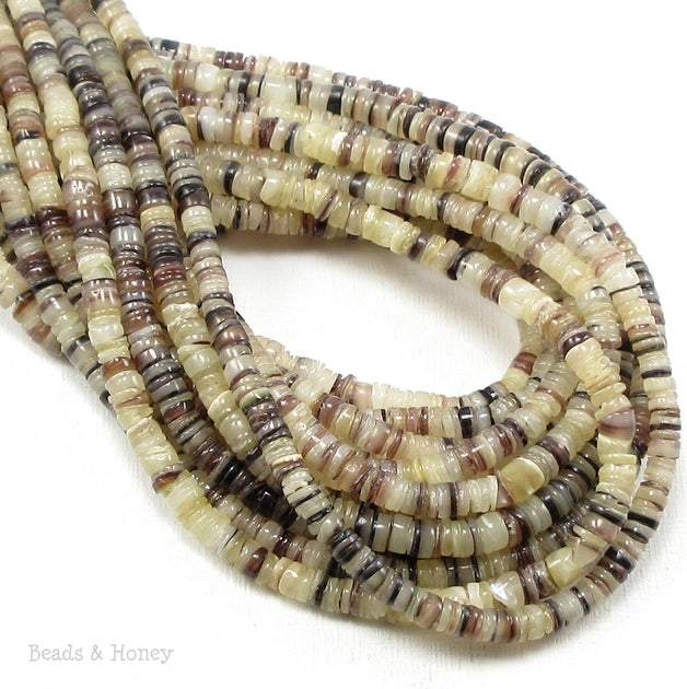 Hammer Oyster Shell Bead Heishi 4-5mm (16-Inch to 24-Inch Strand ...