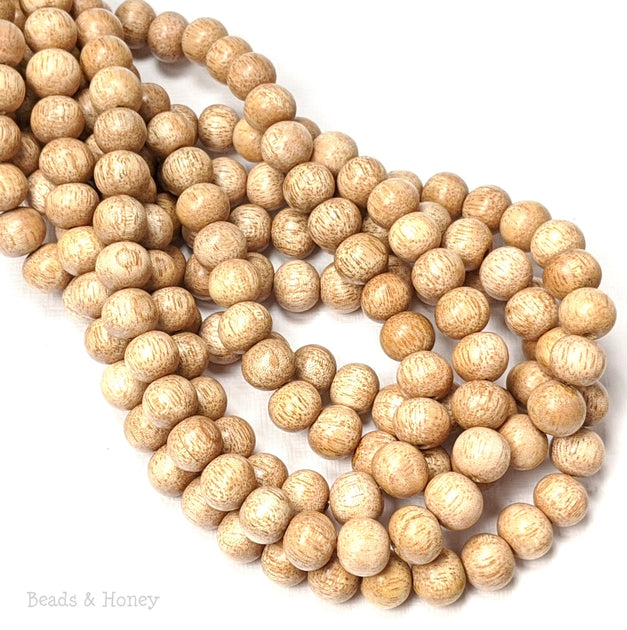 Meranti Wood Bead Light Round 8mm (16 Inch Strand) – Beads and Honey