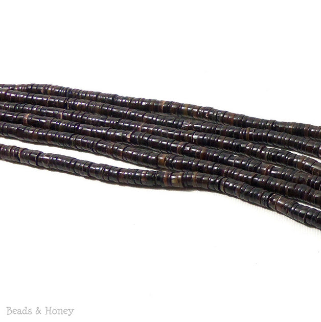 Black Pen Shell Heishi 4-5mm (24 Inch Strand) – Beads and Honey