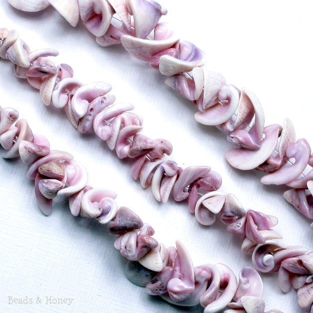 Cebu Beauty Shell Crazy Cut/Spiral 8mm-12mm (8-Inch Strand) – Beads and ...
