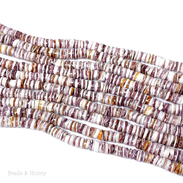 Purple Spiny Oyster Shell Heishi 6-7mm (16-Inch Strand) – Beads and Honey