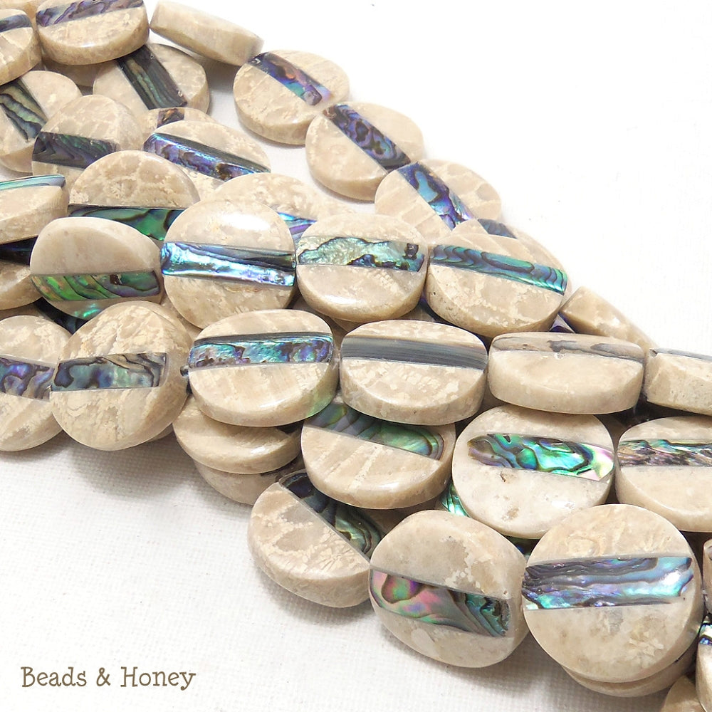 Mactan Stone Inlaid Abalone Shell Circle 22mm (2pc) – Beads and Honey