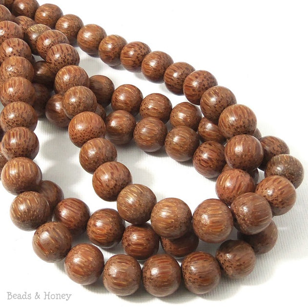 Palmwood Dark Round 12mm (16 Inch Strand) – Beads and Honey