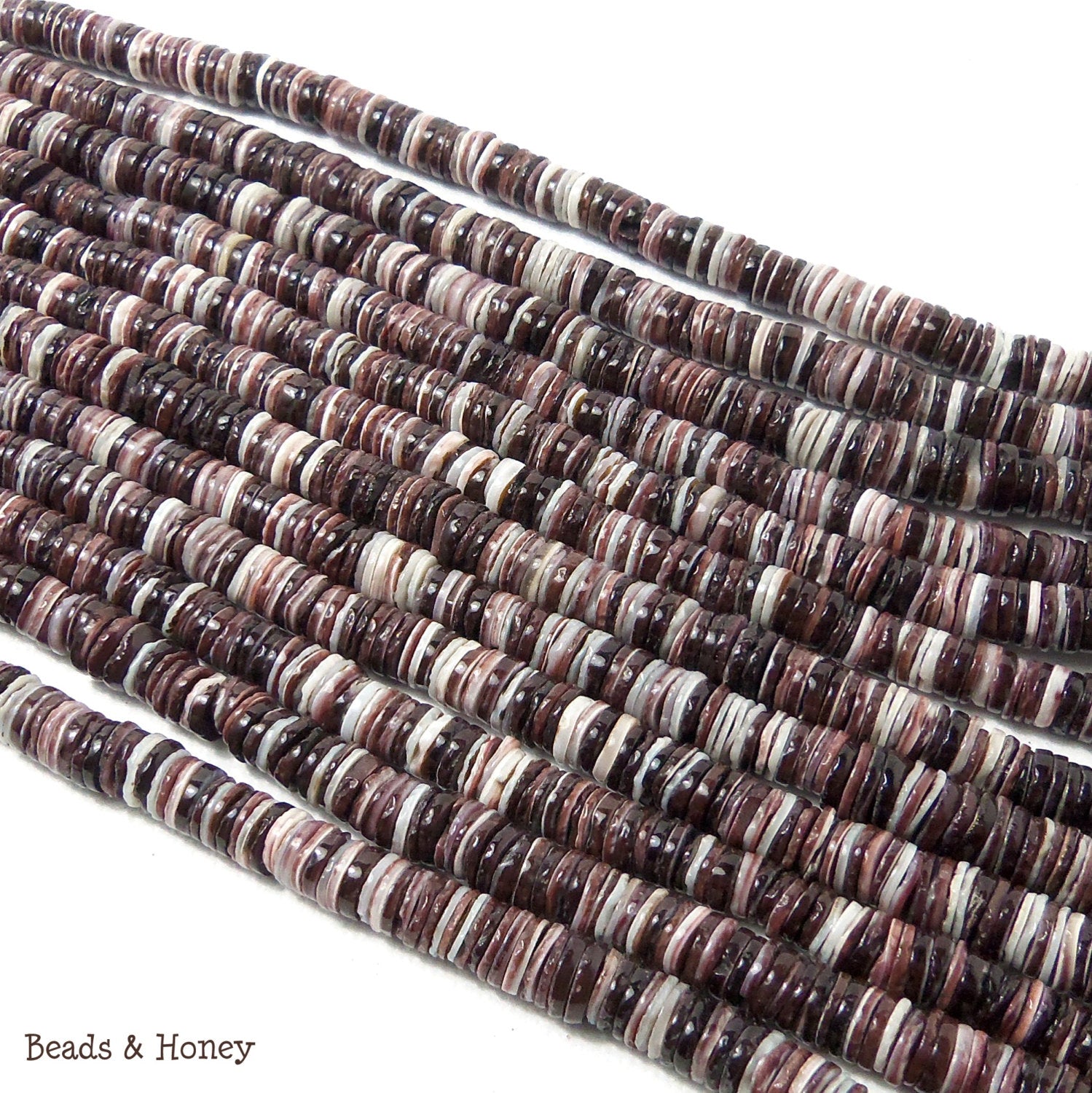 Purple Oyster Shell Heishi 5-6mm (24 Inch Strand) – Beads and Honey
