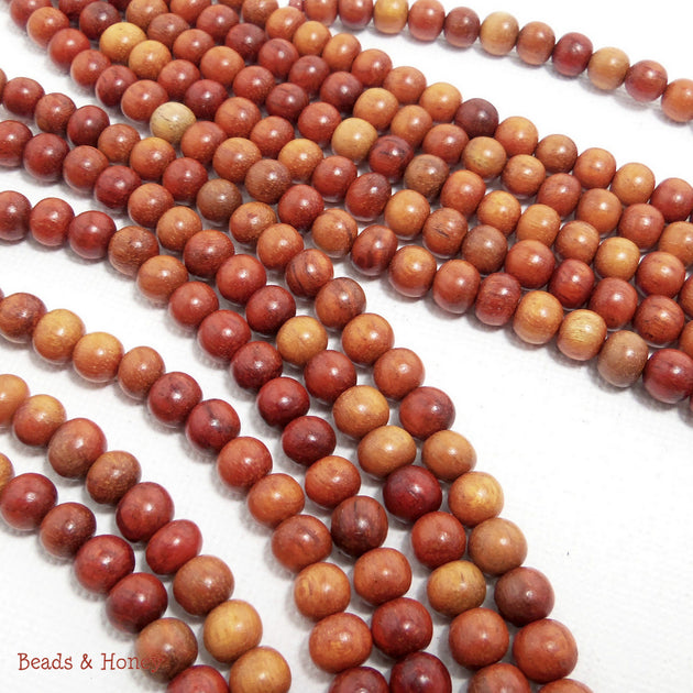 Sibucao Wood Bead Round 4-5mm (16-Inch Strand) – Beads and Honey