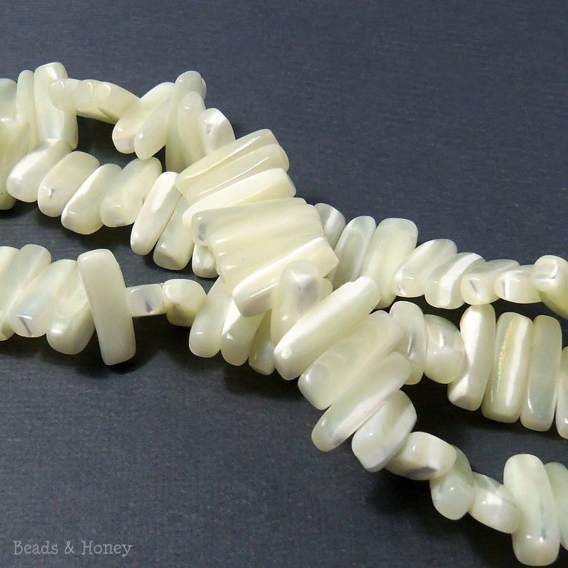 White Troca Shell Hawaiian Chip/Bar 5x13mm (Half Strand) – Beads and Honey